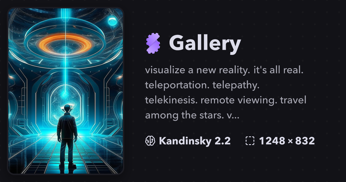 "visualize a new reality. it's all rea..." | Gallery | Stablecog