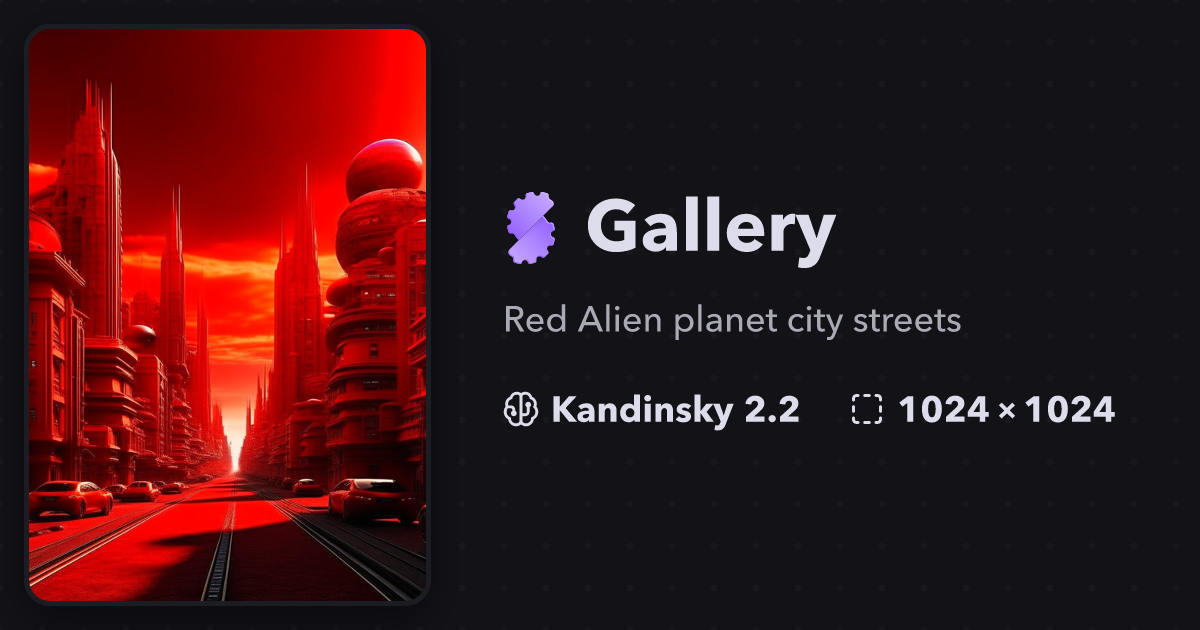 "Red Alien planet city streets" | Gallery | Stablecog