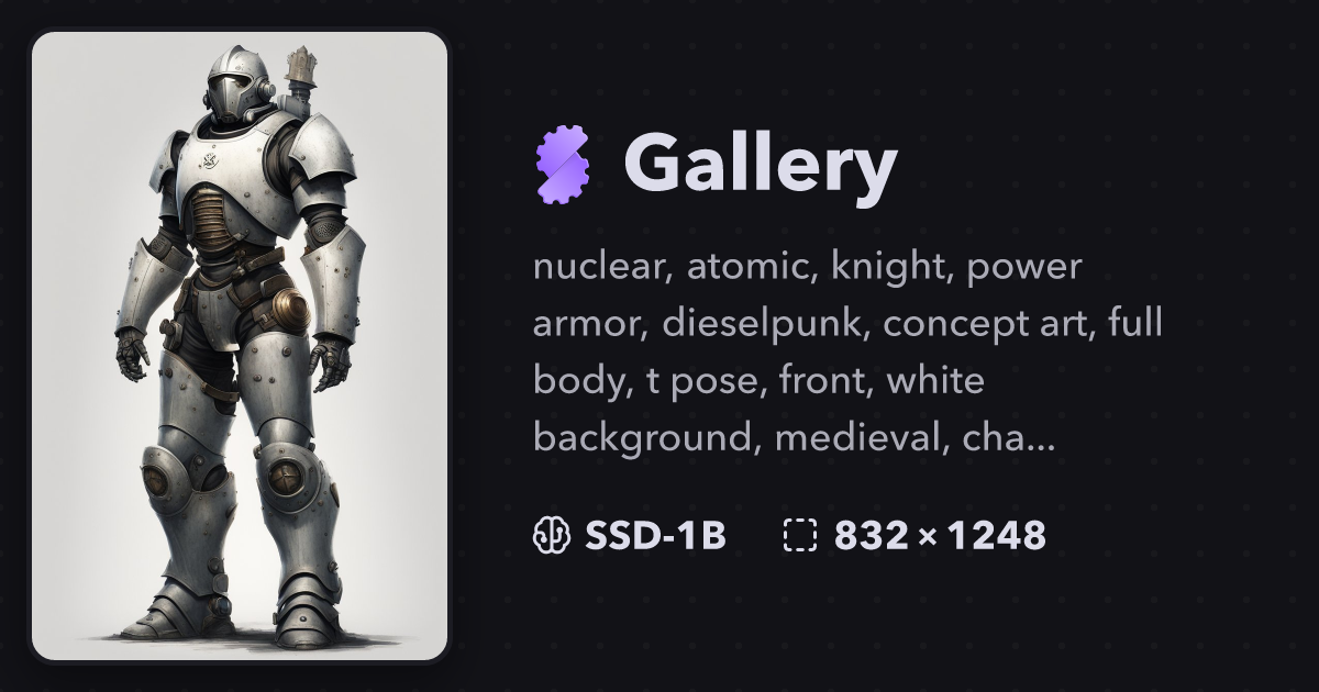 "nuclear, atomic, knight, power armor,..." | Gallery | Stablecog