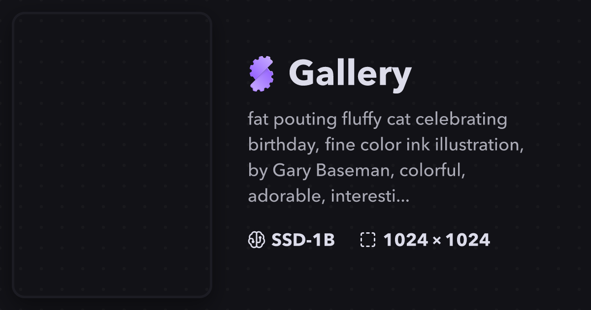 "fat pouting fluffy cat celebrating bi..." | Gallery | Stablecog