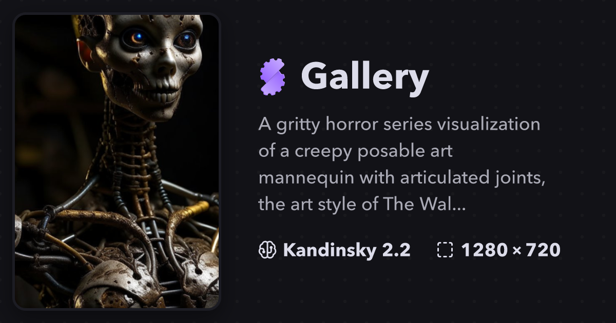 A gritty horror series visualization of a creepy p... | Gallery