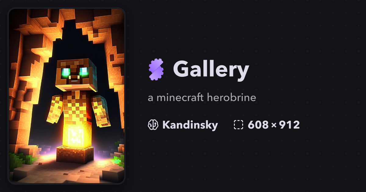 "a minecraft herobrine" | Gallery | Stablecog