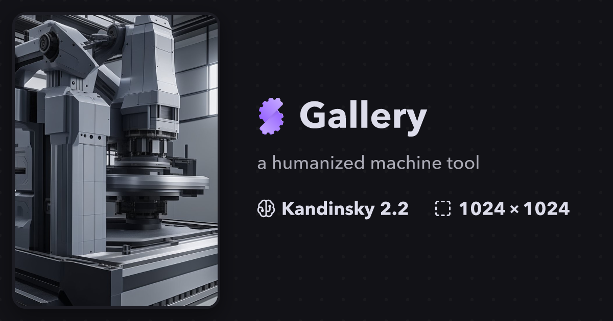 "a humanized machine tool" | Gallery | Stablecog