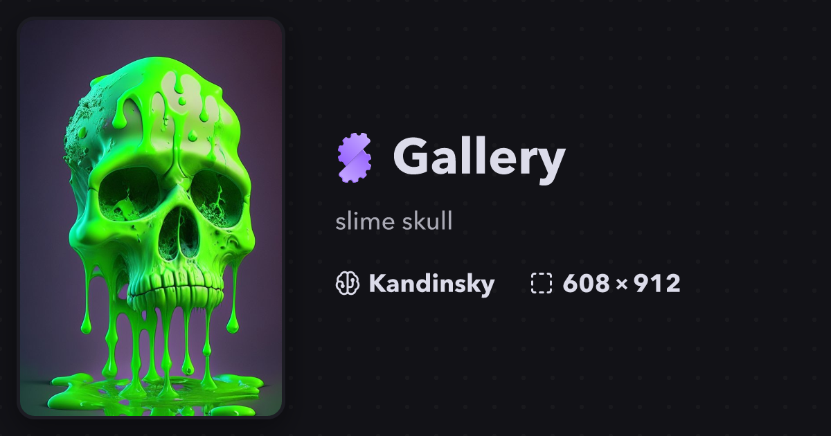 "slime skull" | Gallery | Stablecog