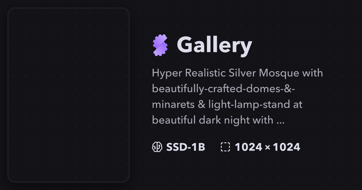 "Hyper Realistic Silver Mosque with be..." | Gallery | Stablecog