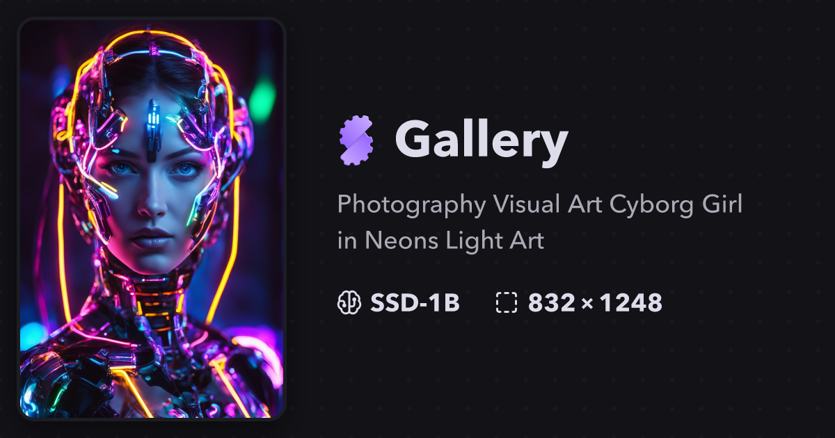 "Photography Visual Art Cyborg Girl in..." | Gallery | Stablecog