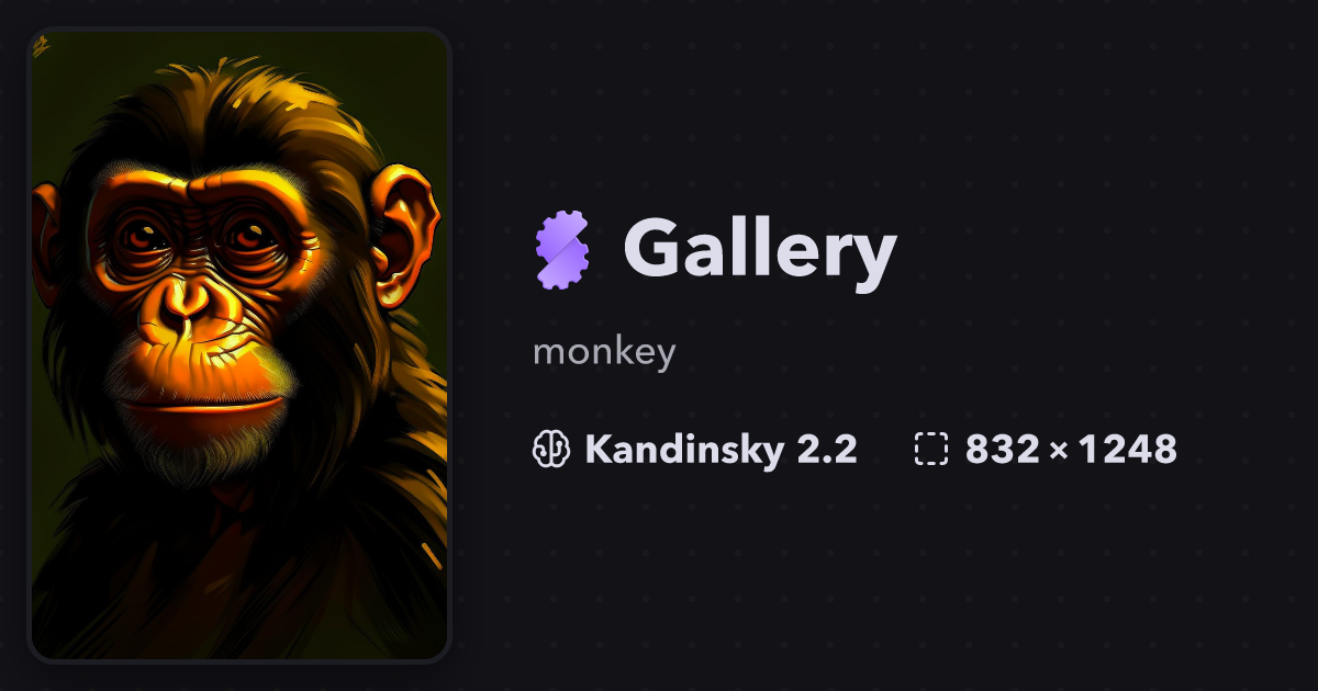 "monkey" | Gallery | Stablecog