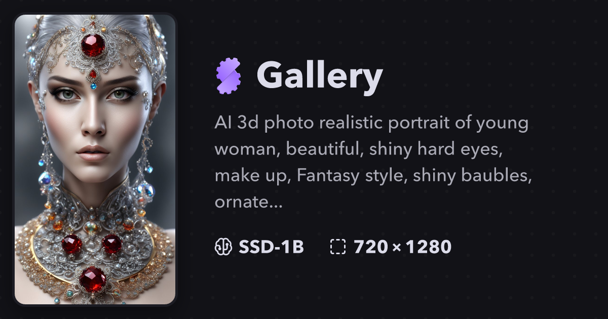 "AI 3d photo realistic portrait of you..." | Gallery | Stablecog