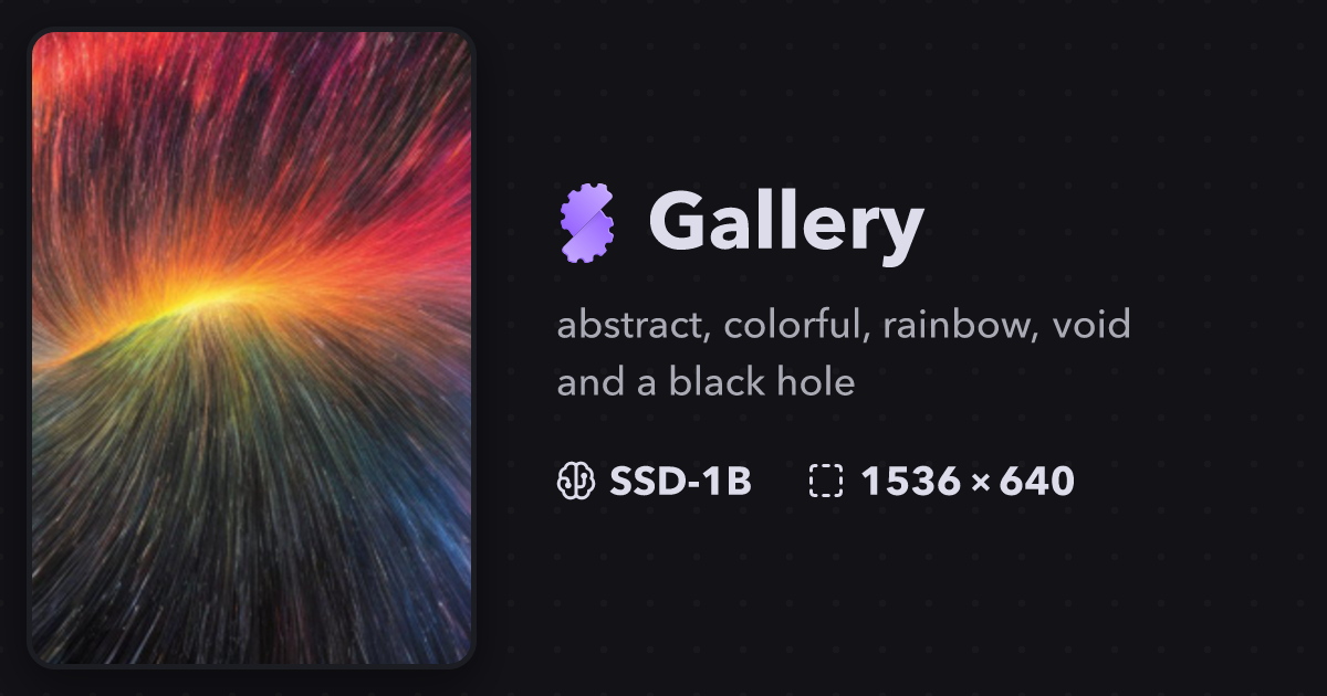 "abstract, colorful, rainbow, void and..." | Gallery | Stablecog