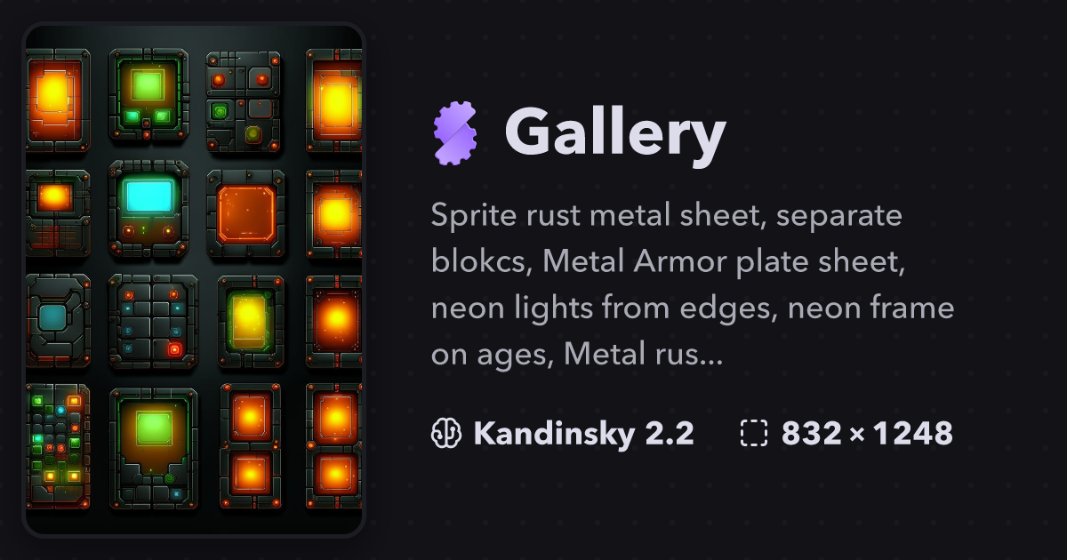 "Sprite rust metal sheet, separate blo..." | Gallery | Stablecog