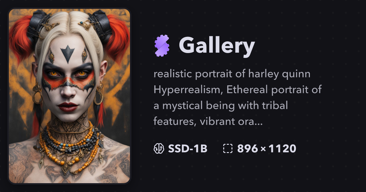 "realistic portrait of harley quinn Hy..." | Gallery | Stablecog