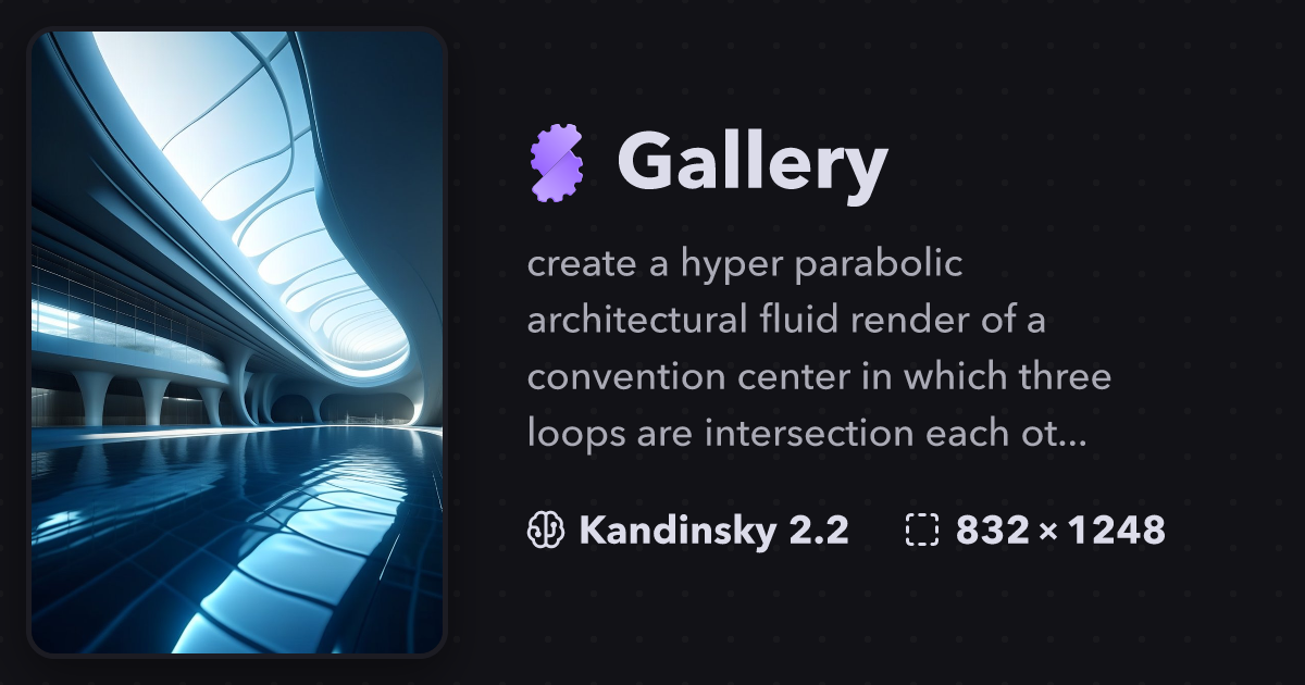 "create a hyper parabolic architectural f..." | Gallery | Stablecog
