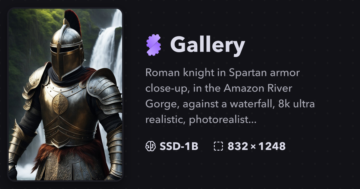 "Roman knight in Spartan armor close-u..." | Gallery | Stablecog