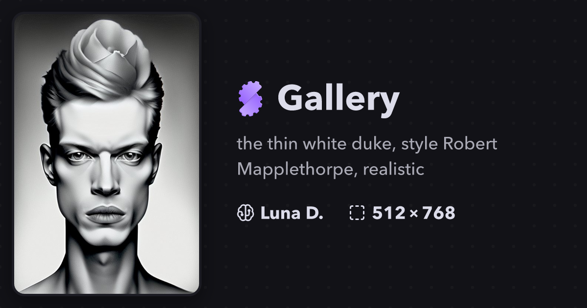 "the thin white duke, style Robert Map..." | Gallery | Stablecog