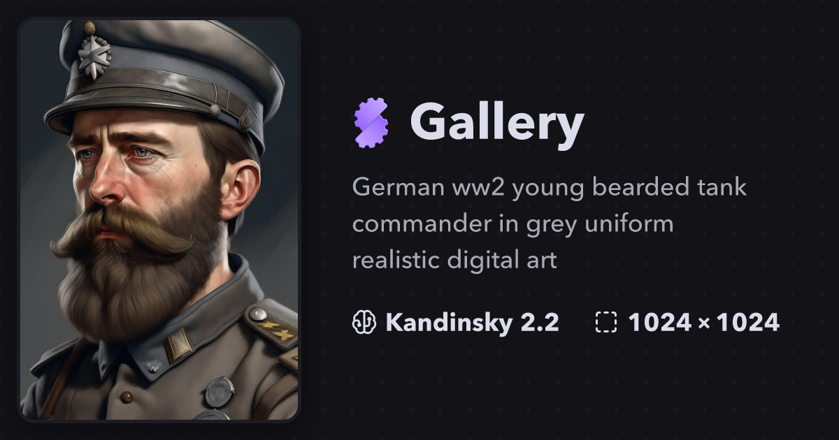 "German ww2 young bearded tank command..." | Gallery | Stablecog