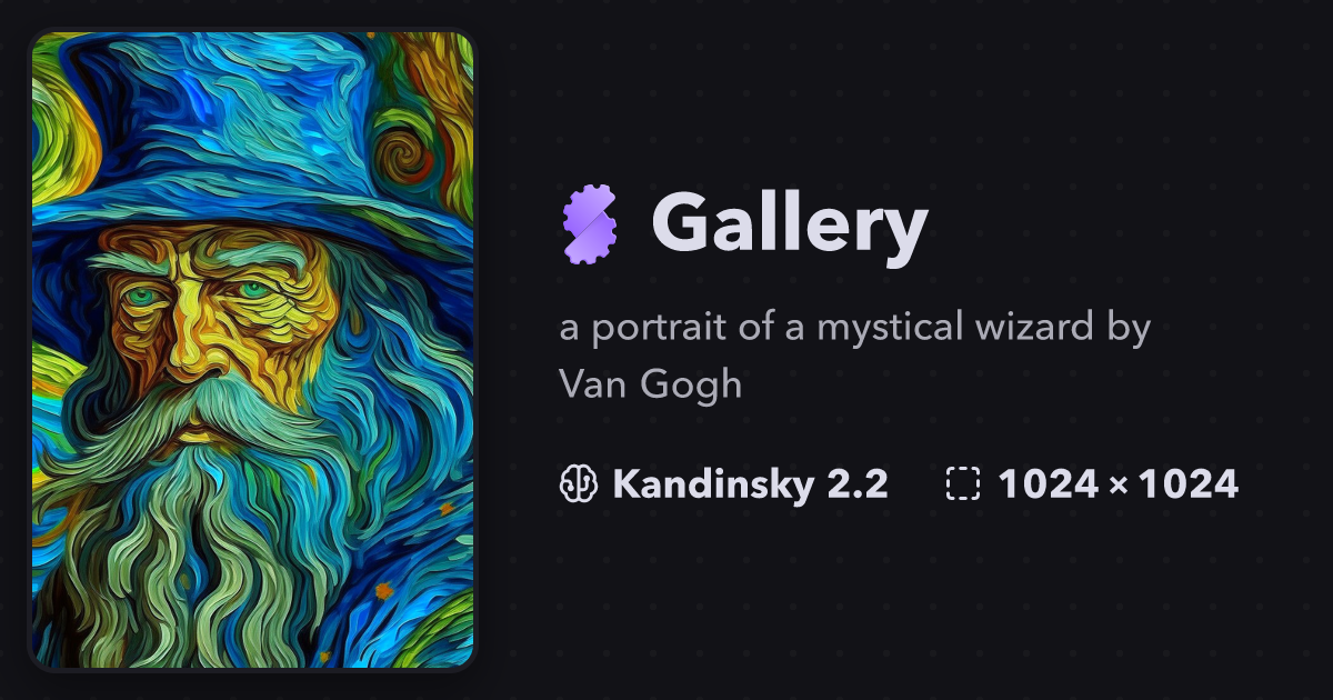 "a portrait of a mystical wizard by Van G..." | Gallery | Stablecog