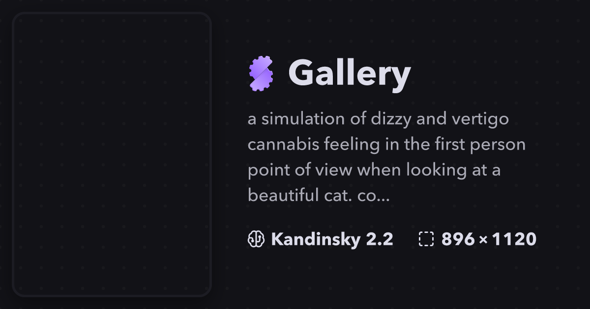 "a simulation of dizzy and vertigo can..." | Gallery | Stablecog