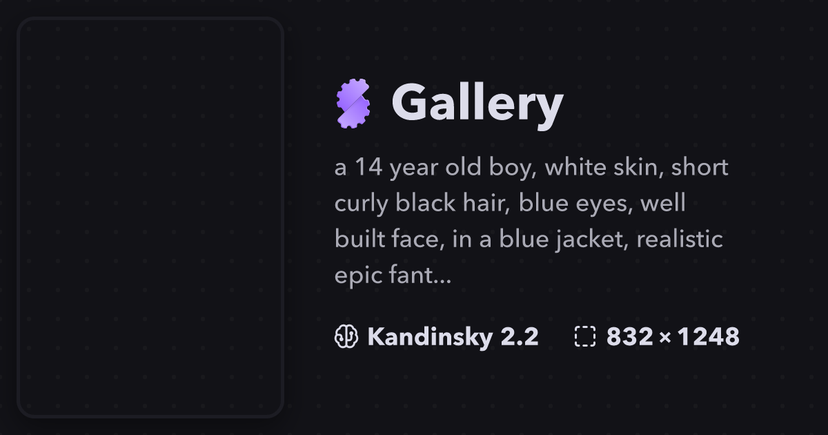 "a 14 year old boy, white skin, short ..." | Gallery | Stablecog