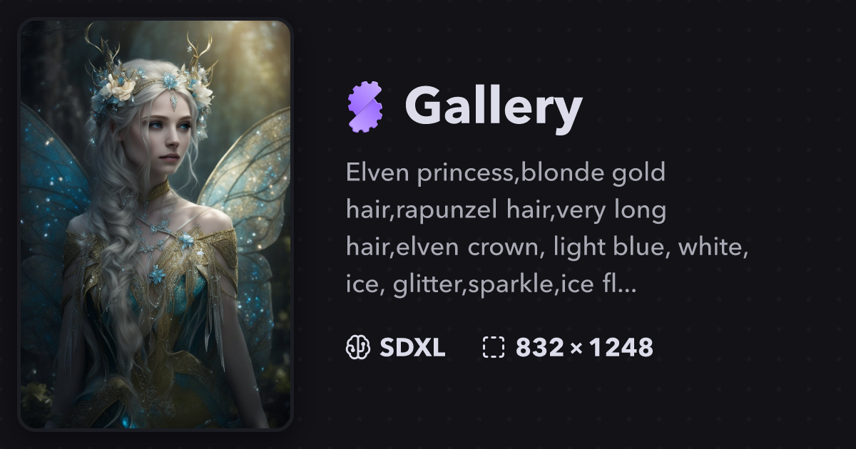 "Elven princess,blonde gold hair,rapun..." | Gallery | Stablecog