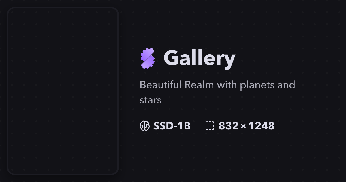 "Beautiful Realm with planets and stars" | Gallery | Stablecog