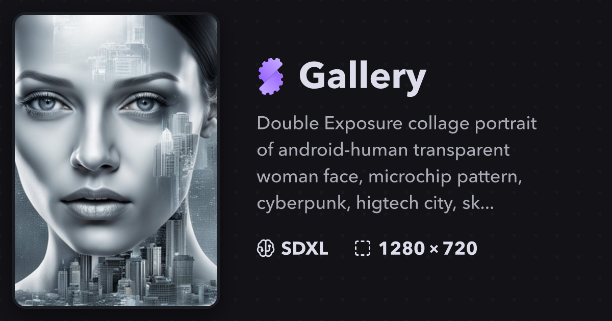 "Double Exposure collage portrait of a..." | Gallery | Stablecog