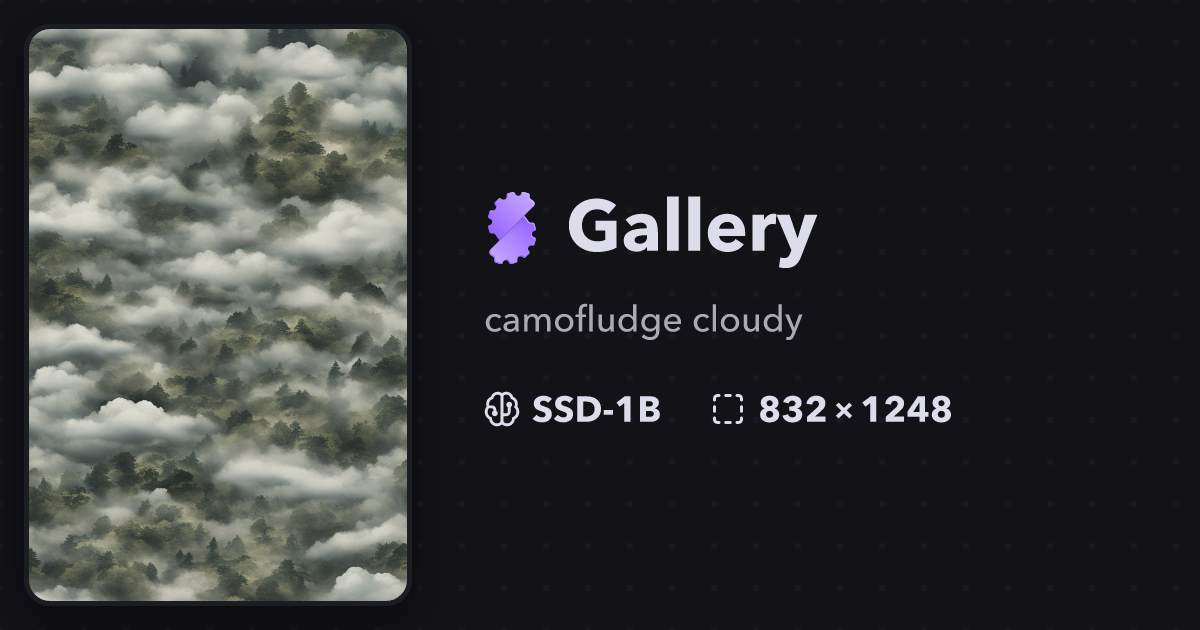 "camofludge cloudy" | Gallery | Stablecog