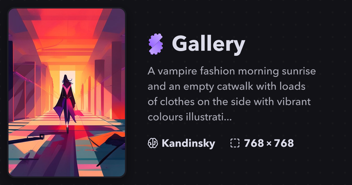 "A vampire fashion morning sunrise and..." | Gallery | Stablecog