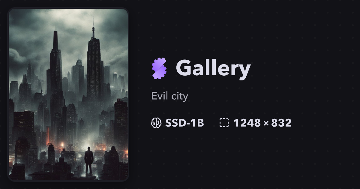 "Evil city" | Gallery | Stablecog
