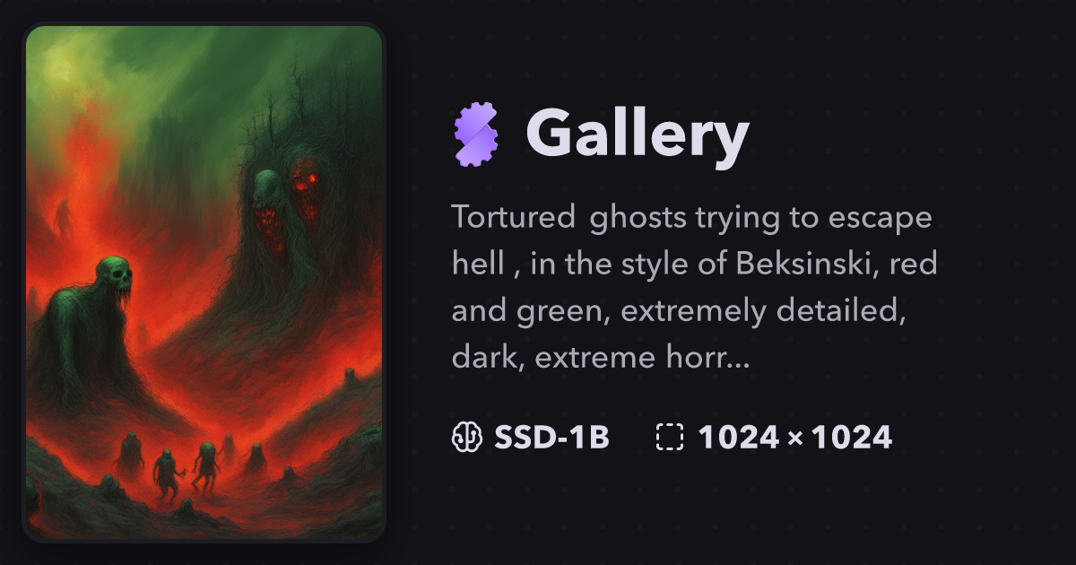 "Tortured ghosts trying to escape hell..." | Gallery | Stablecog