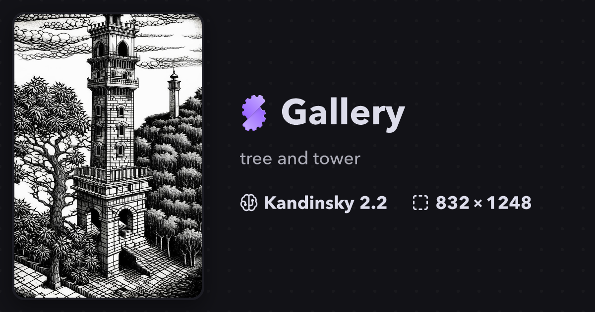 "tree and tower" | Gallery | Stablecog