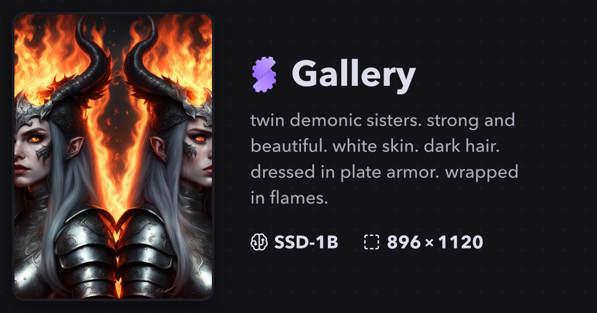 "twin demonic sisters. strong and beau..." | Gallery | Stablecog