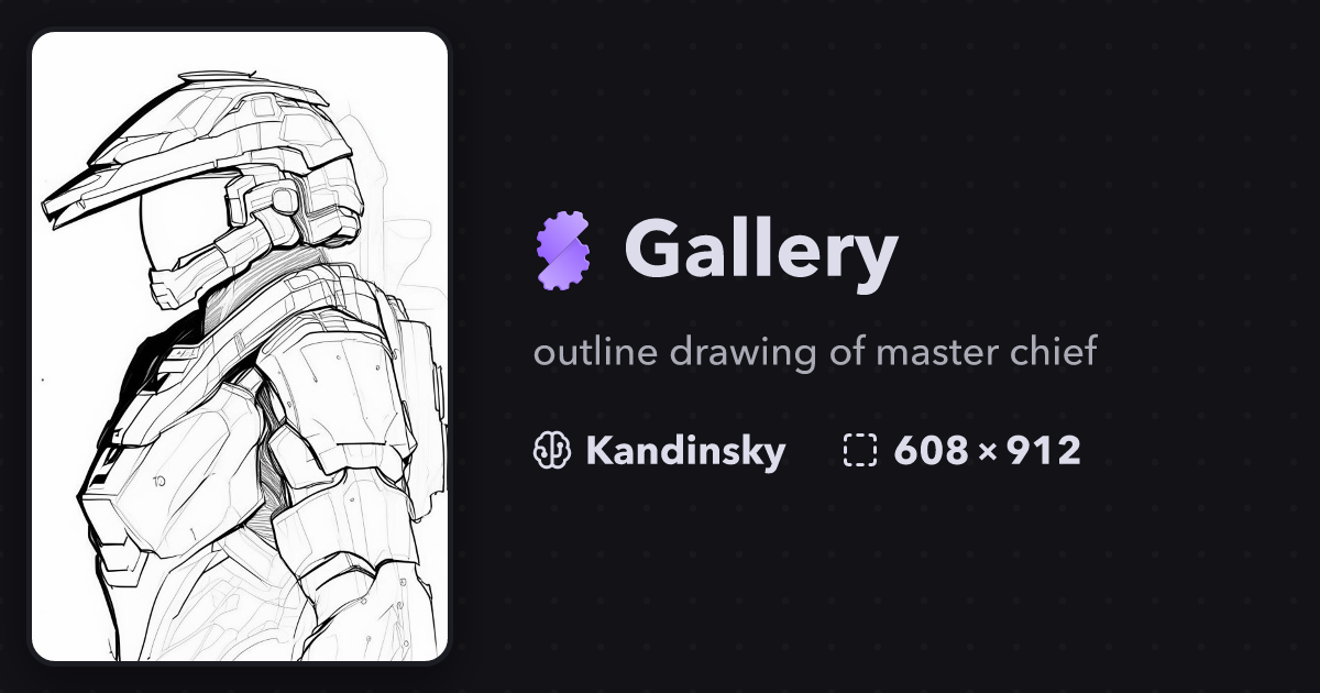 "outline drawing of master chief" | Gallery | Stablecog