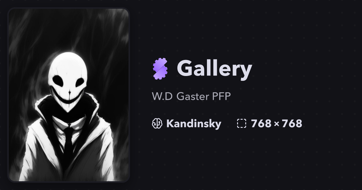 W.D Gaster PFP | Gallery