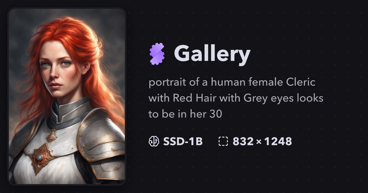 "portrait of a human female Cleric wit..." | Gallery | Stablecog