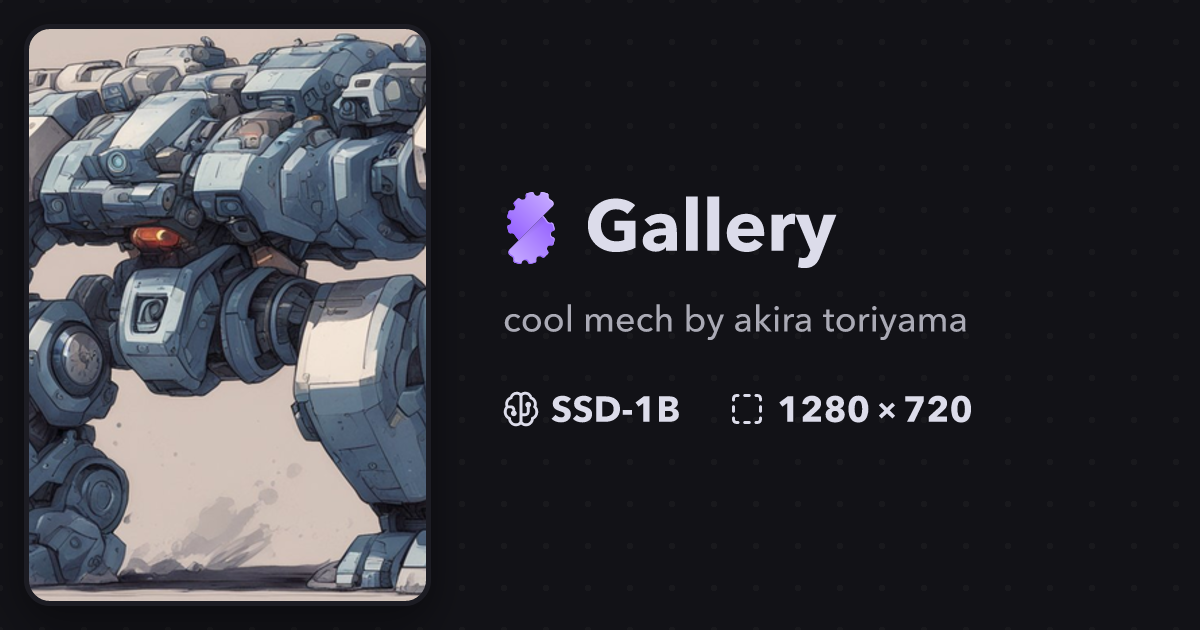 "cool mech by akira toriyama" | Gallery | Stablecog
