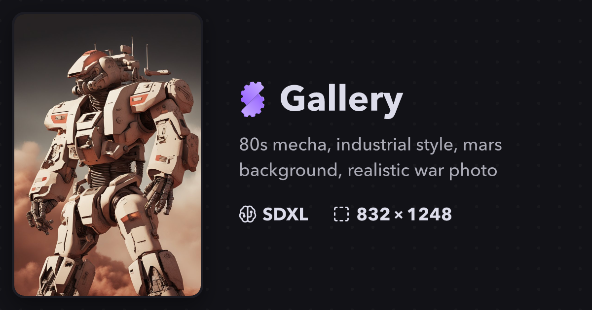 "80s mecha, industrial style, mars bac..." | Gallery | Stablecog