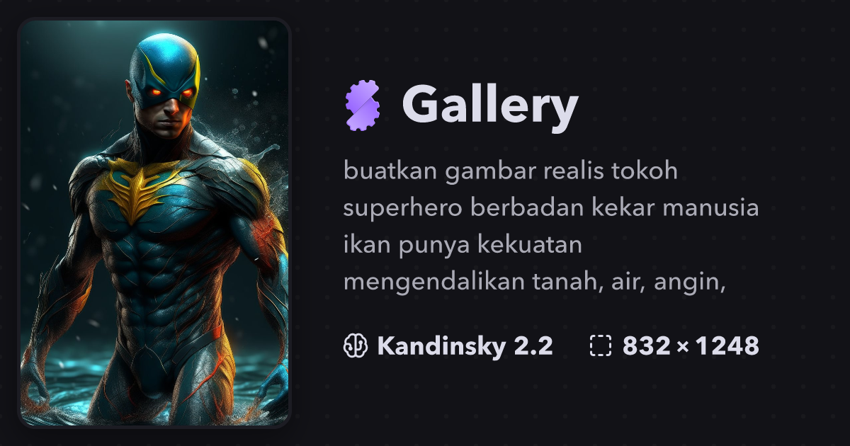"buatkan gambar realis tokoh superhero be..." | Gallery | Stablecog