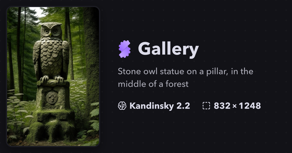 "Stone owl statue on a pillar, in the ..." | Gallery | Stablecog