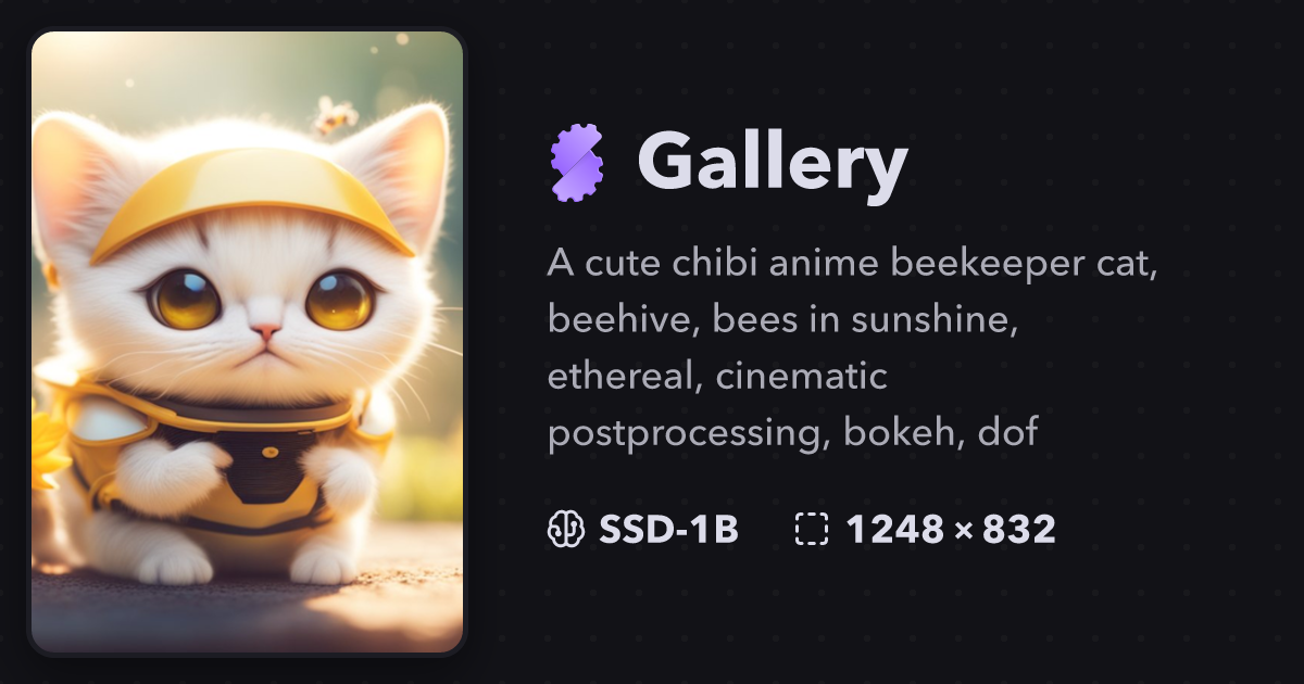 "A cute chibi anime beekeeper cat, bee..." | Gallery | Stablecog
