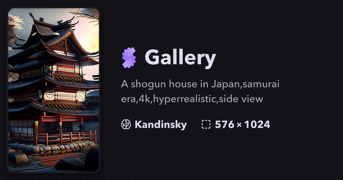 "A shogun house in Japan,samurai era,4..." | Gallery | Stablecog