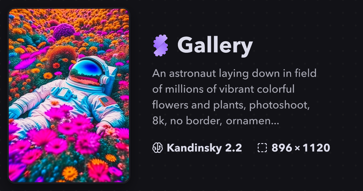 "An astronaut laying down in field of ..." | Gallery | Stablecog