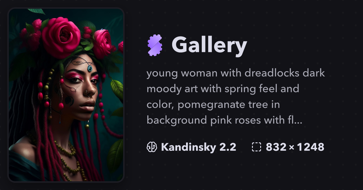 "young woman with dreadlocks dark mood..." | Gallery | Stablecog