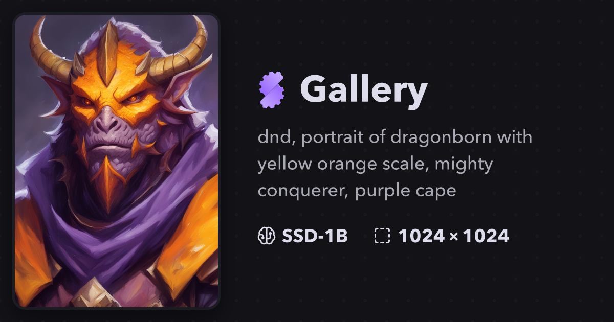 "dnd, portrait of dragonborn with yellow ..." | Gallery | Stablecog