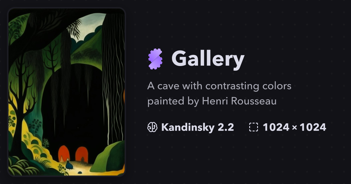 "A cave with contrasting colors painte..." | Gallery | Stablecog