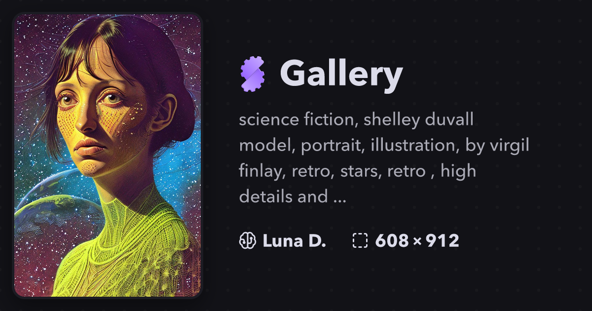 "science fiction, shelley duvall model..." | Gallery | Stablecog