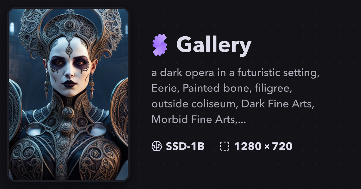 "a dark opera in a futuristic setting,..." | Gallery | Stablecog