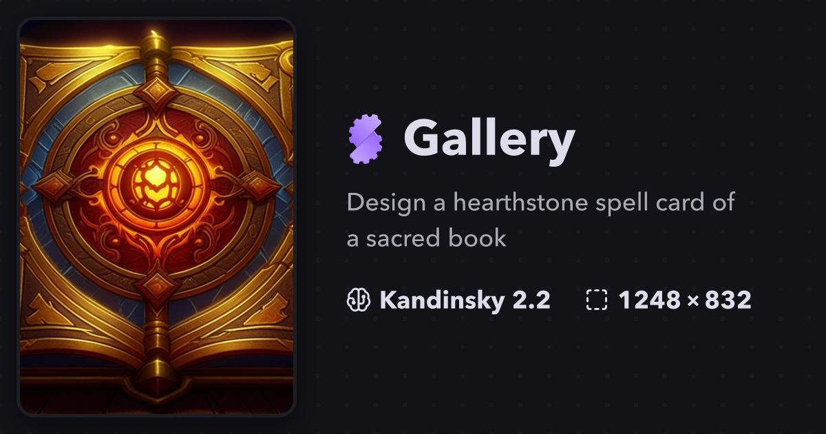 "Design a hearthstone spell card of a ..." | Gallery | Stablecog