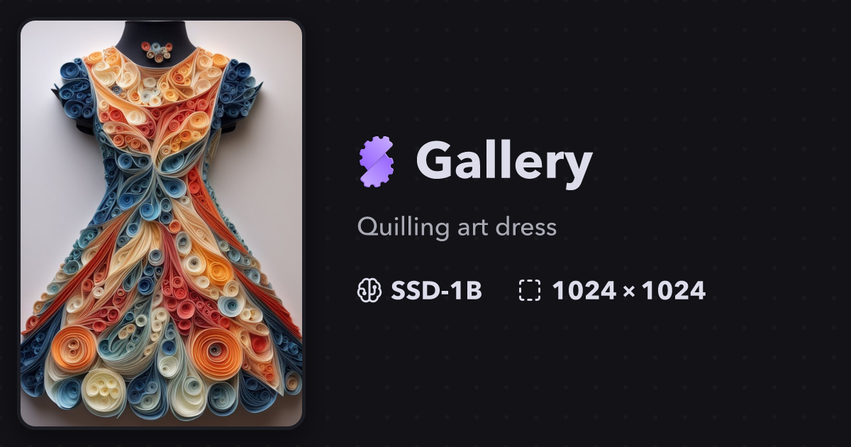 "Quilling art dress" | Gallery | Stablecog