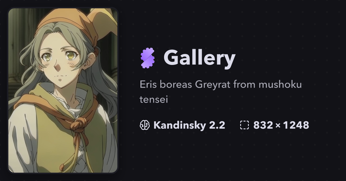 "Eris boreas Greyrat from mushoku tensei" | Gallery | Stablecog