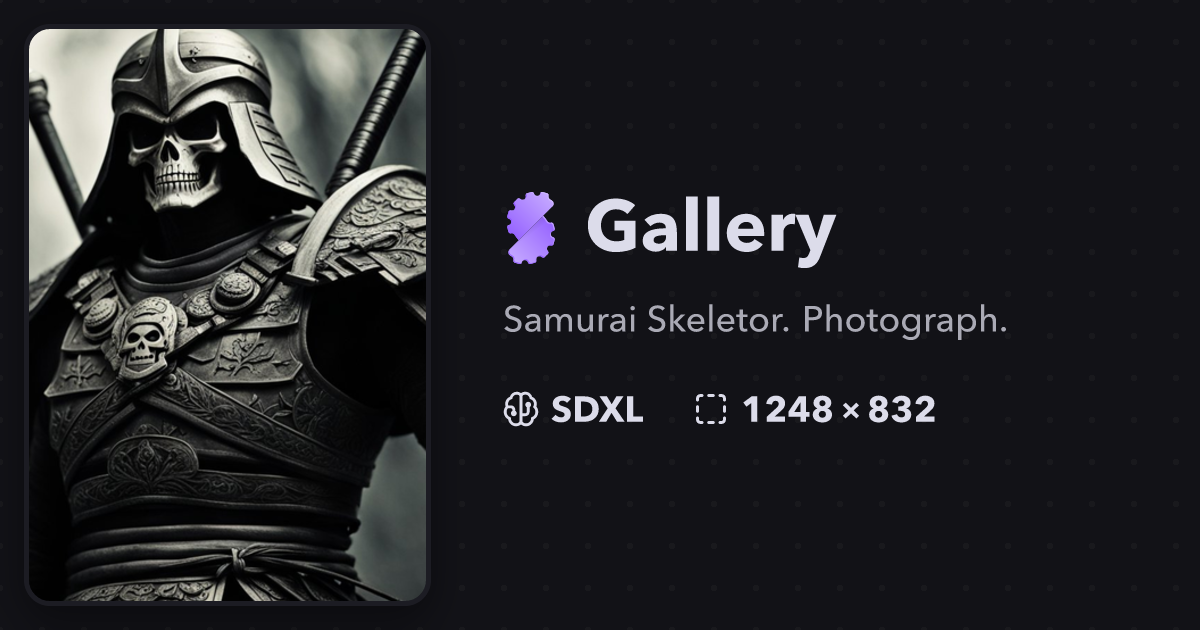 Samurai Skeletor. Photograph. | Gallery